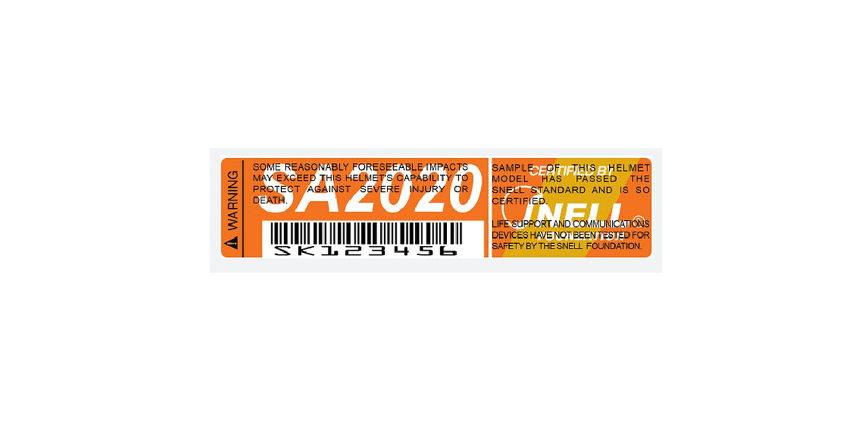 Where To Find The Snell, FIA or SFI Homologation Label In a Motorsport ...