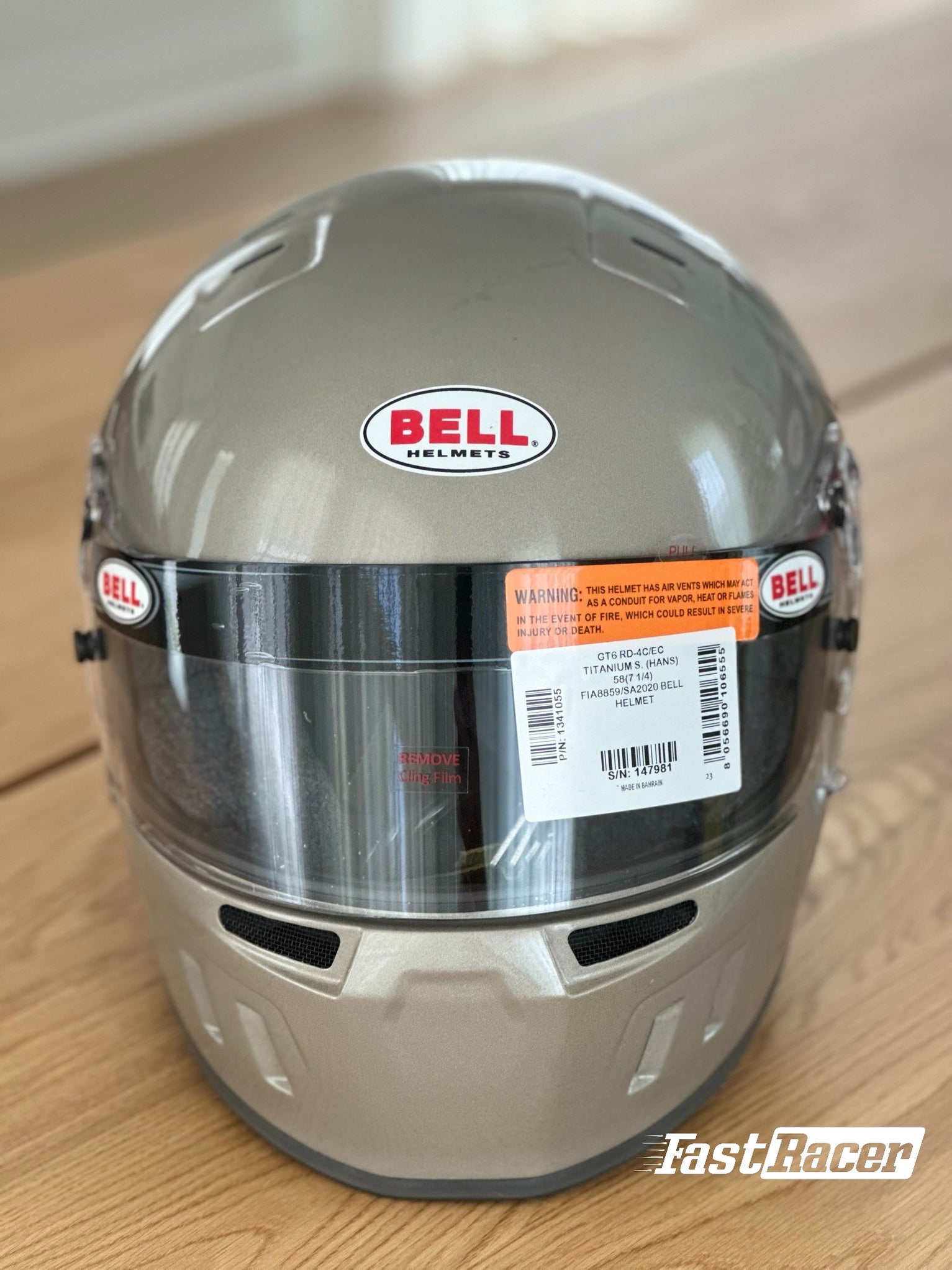 Bell GT6 RD-4C/EC Racing Helmet - Radio, Drinking Tube, IMSA Connector ...