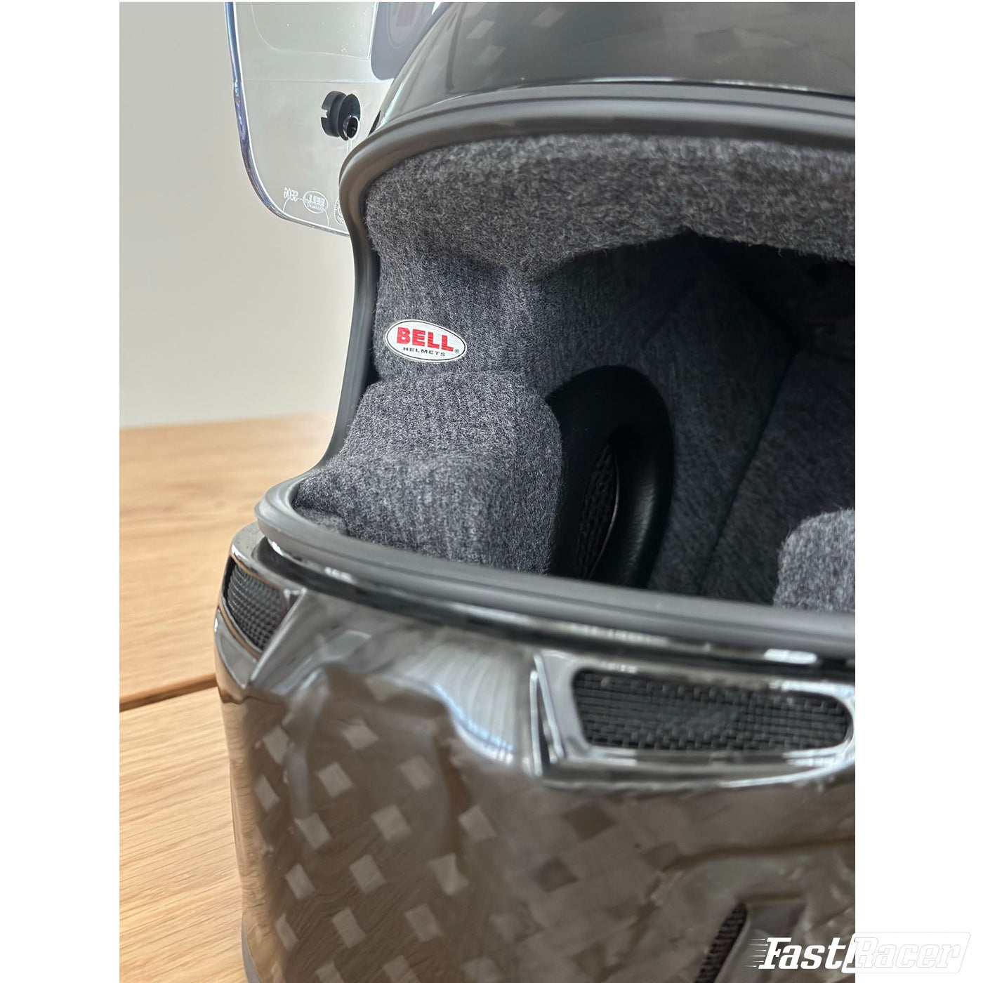 Bell GT6 RD-4C/EC Carbon Racing Helmet With Radio, Ear Cups With Speak ...