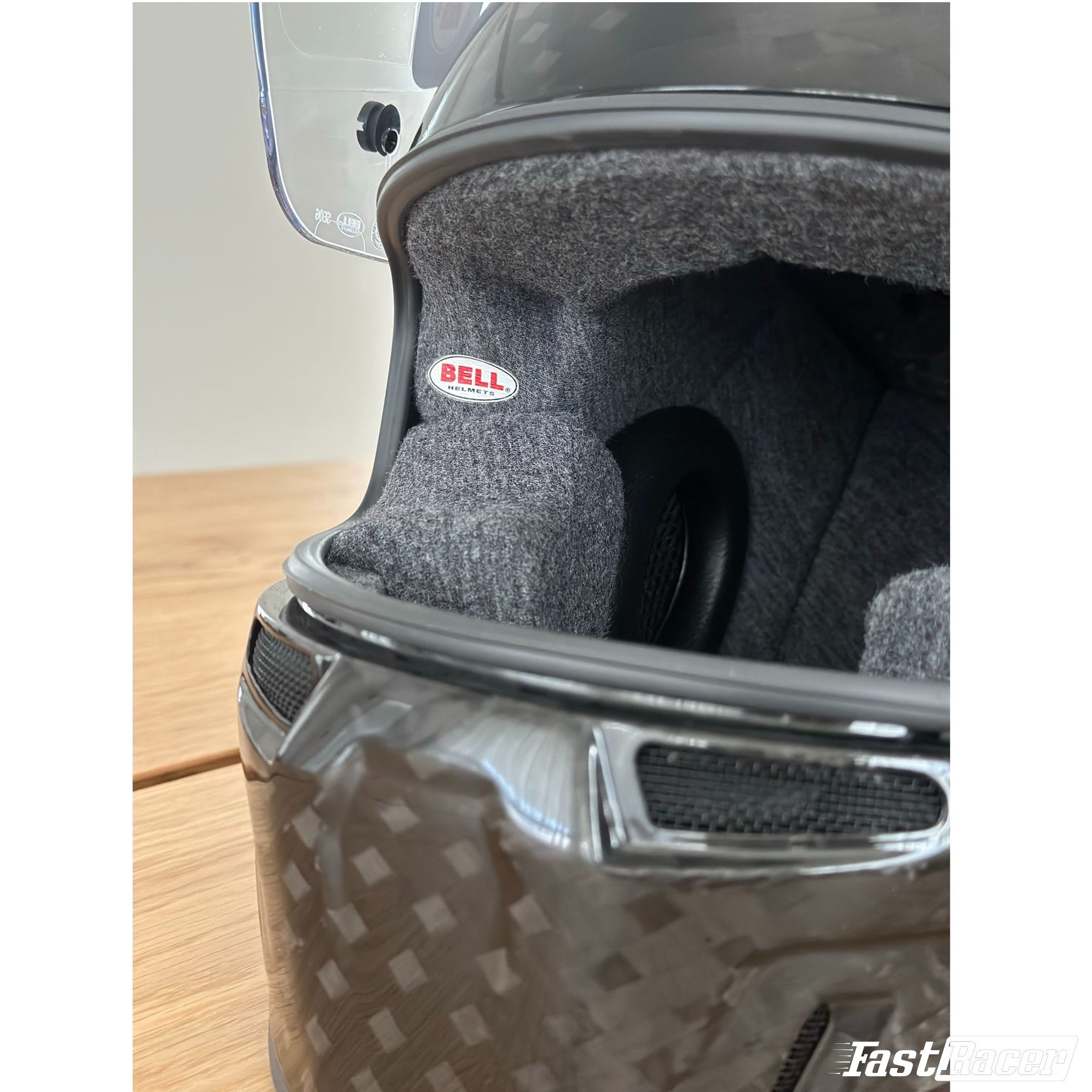 Bell GT6 RD-4C/EC Carbon Racing Helmet With Radio, Ear Cups With Speak ...