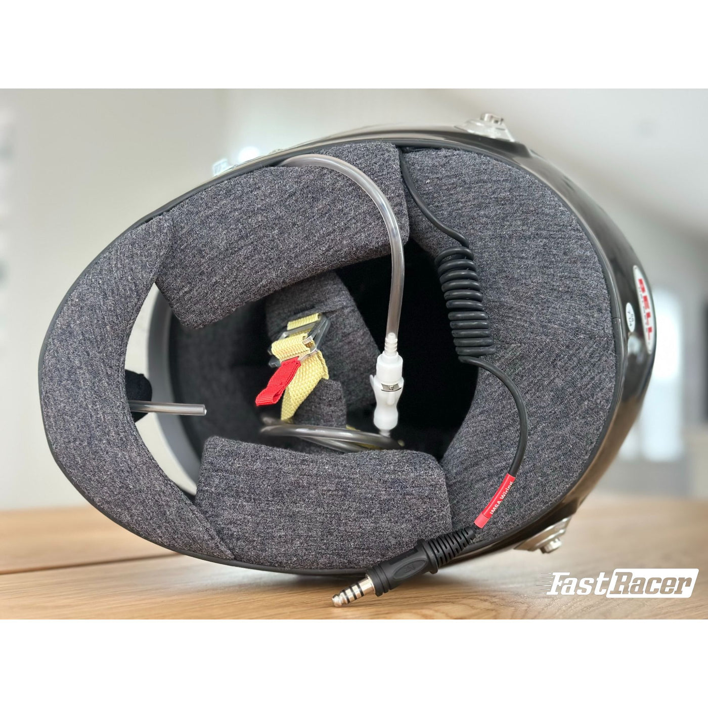 Bell GT6 RD-4C/EC Carbon Racing Helmet With Radio, Ear Cups With Speak ...