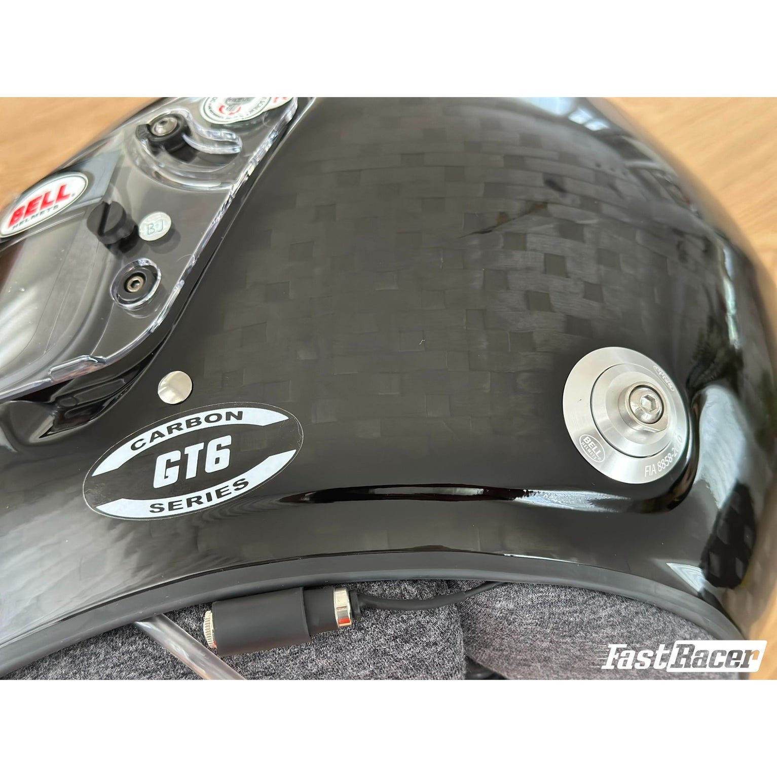 Bell GT6 RD-4C Carbon Racing Helmet - Radio, 4-Pin IMSA Connector ...