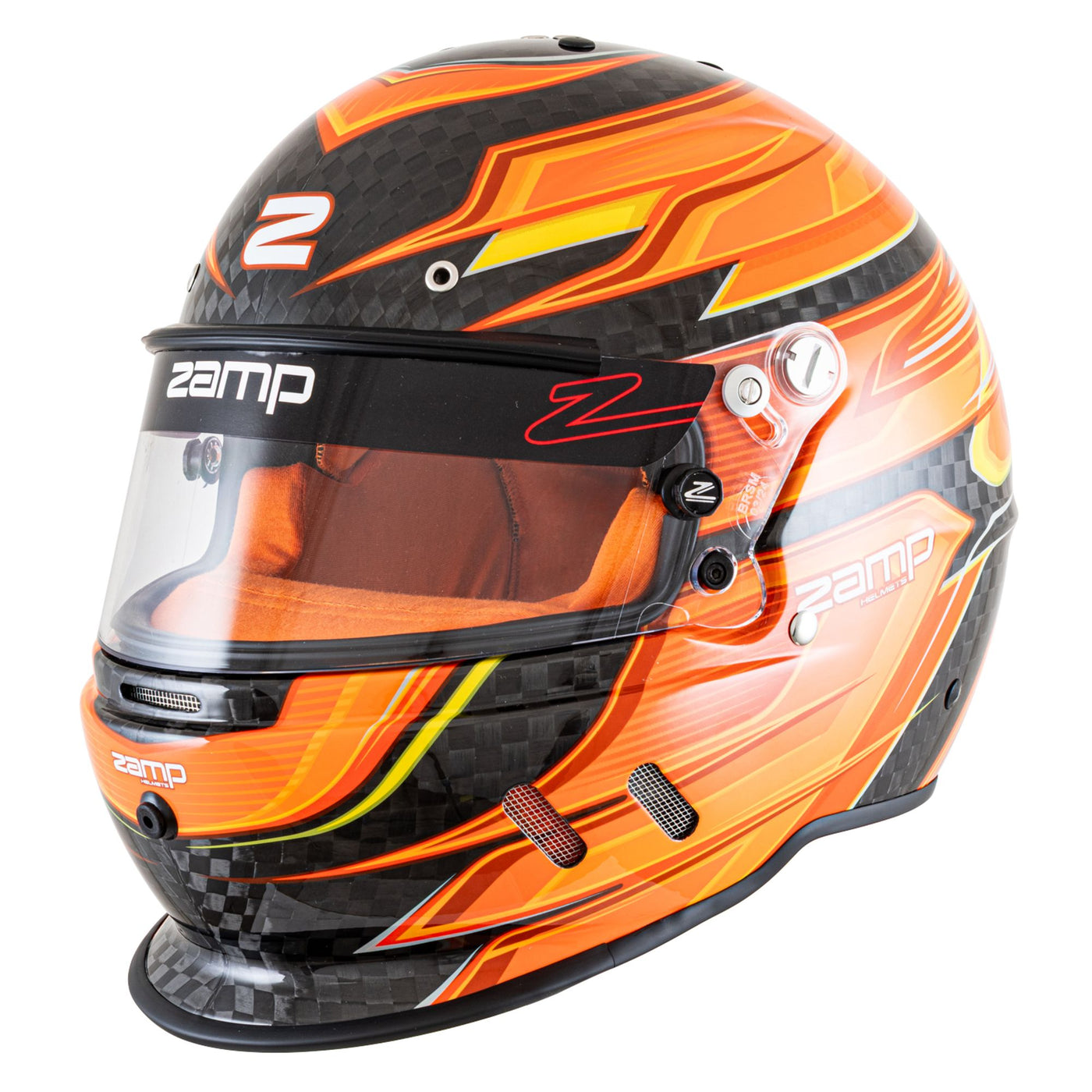 Zamp RZ-67D Carbon Dirt Performance Race Helmet / Color Match Interior ...