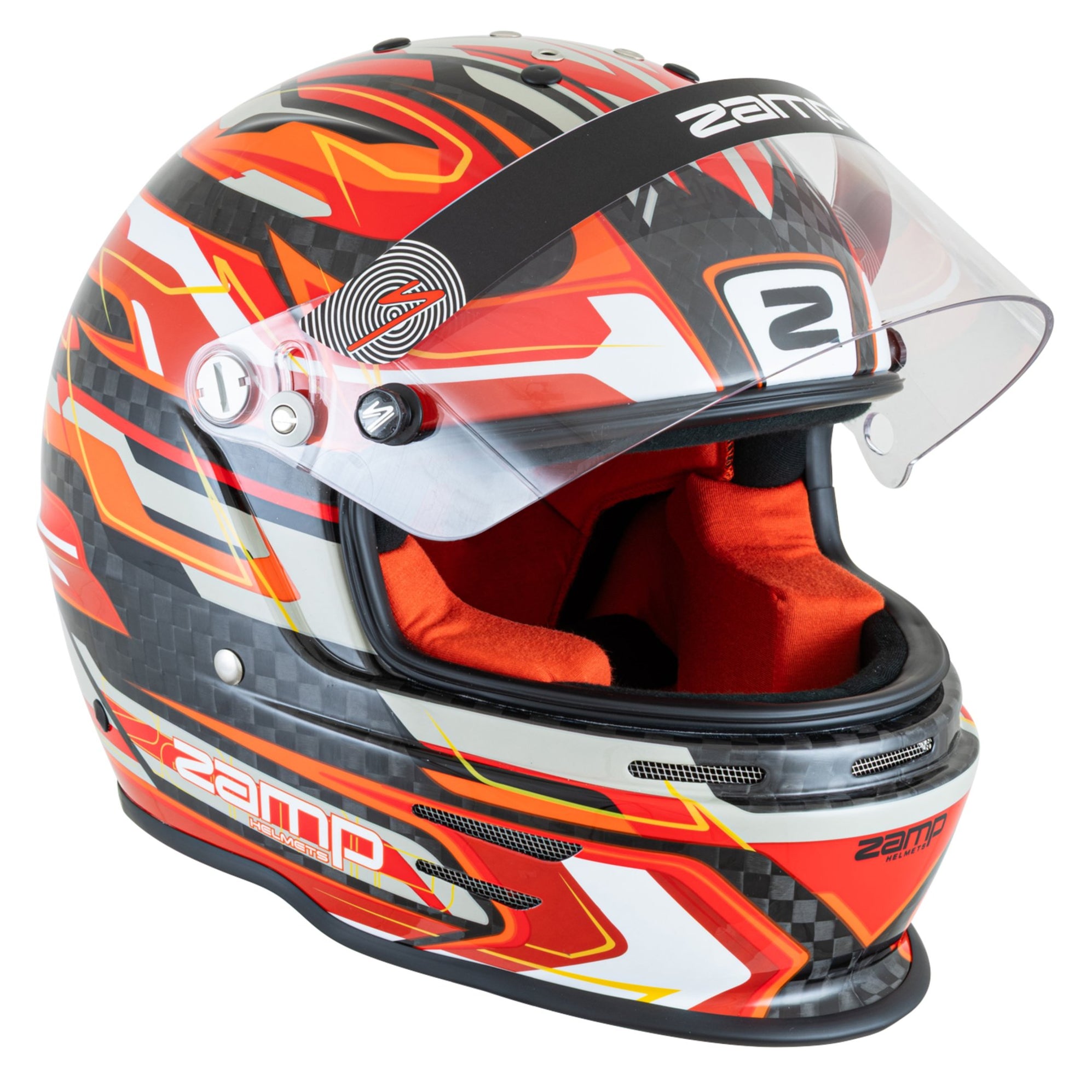 Zamp RZ-48Y Carbon Graphics Youth Racing Helmet FIA/Snell CMR - SFI 24. ...