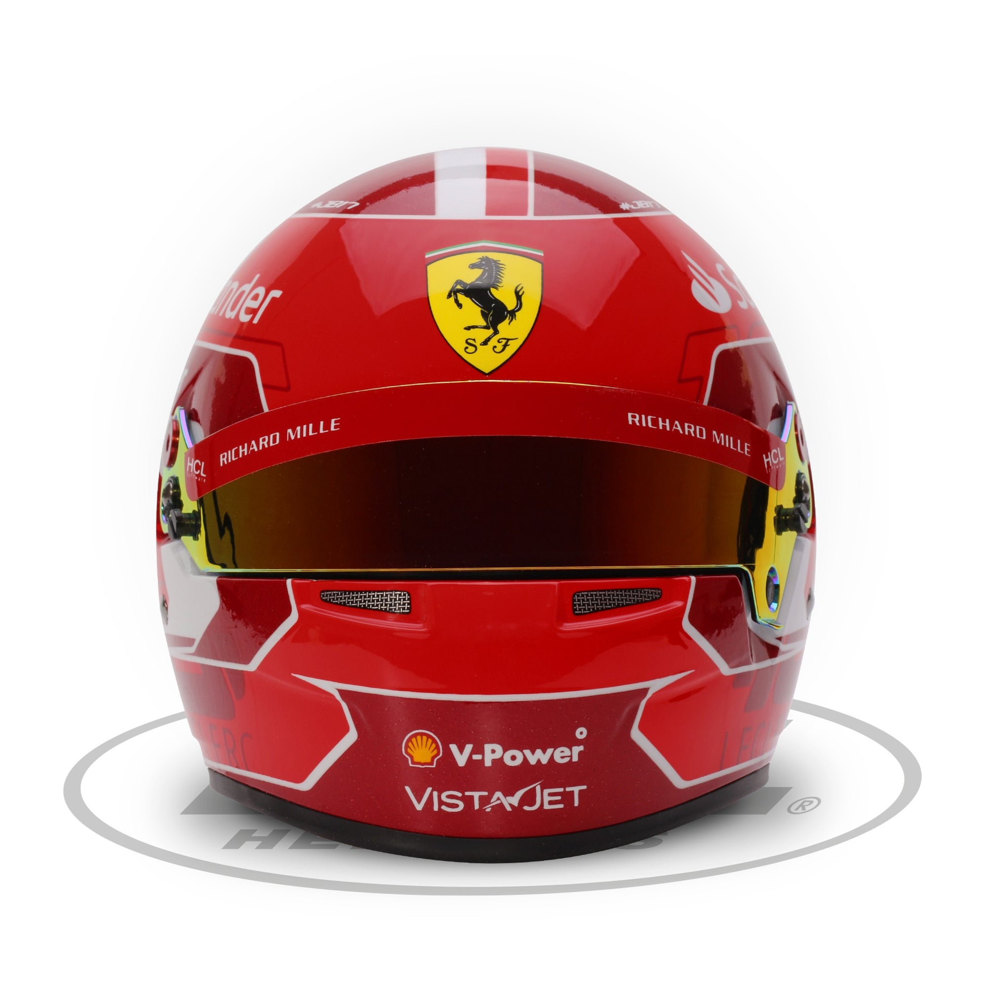 Bell 1:2 Scale Mini Helmet Charles Leclerc 2024 Ferrari F1, Fast Racer ...