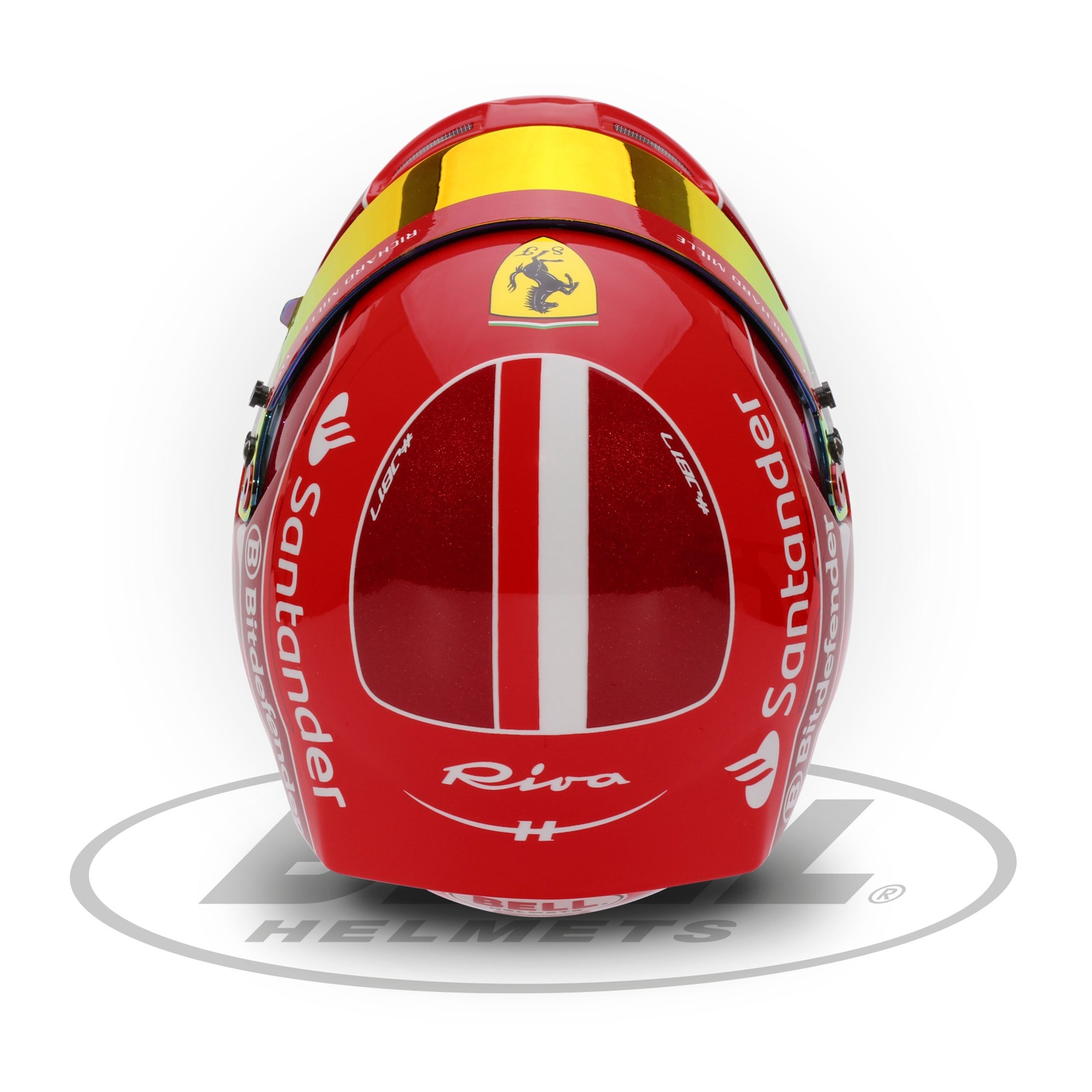 Bell 1:2 Scale Mini Helmet Charles Leclerc 2024 Ferrari F1, Fast Racer ...