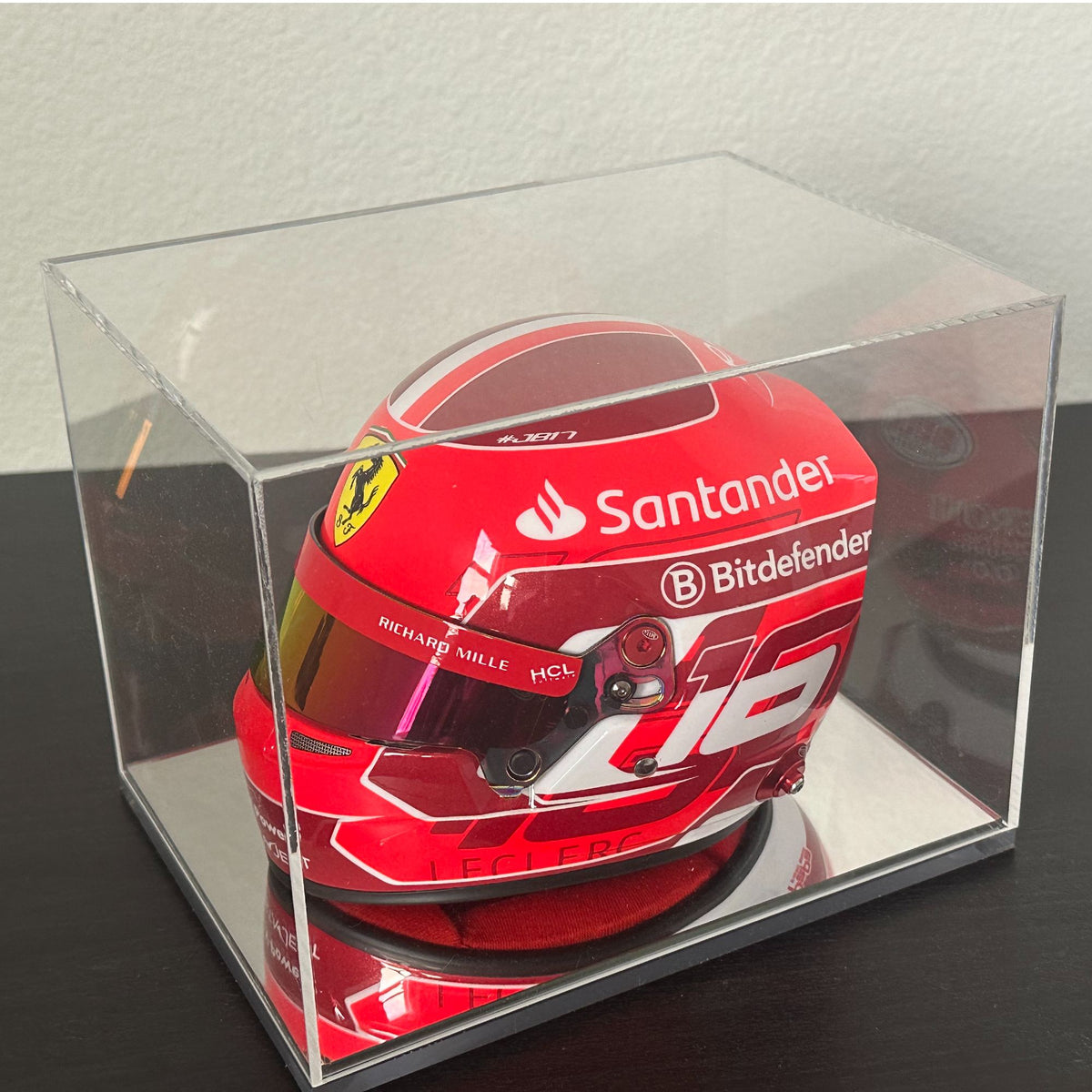 Bell Half Scale Mini Helmet Clear Plexiglass Display Case - Fast Racer ...