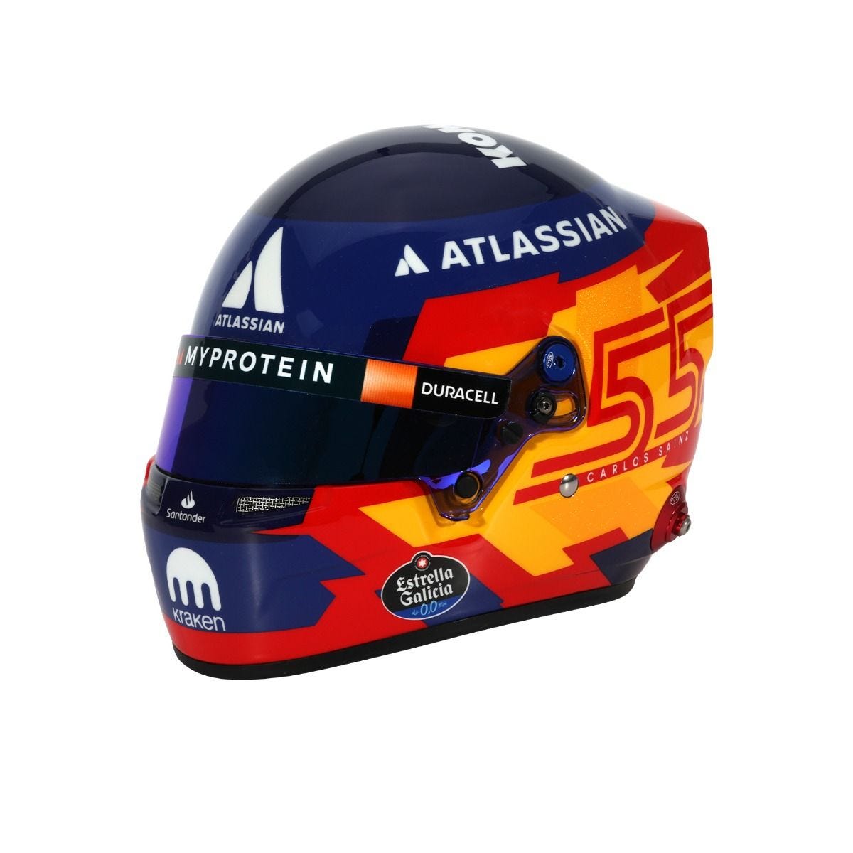 Buy Bell 1:2 Scale F1 Mini Helmet Carlos Sainz / Williams - 2025 F1 ...
