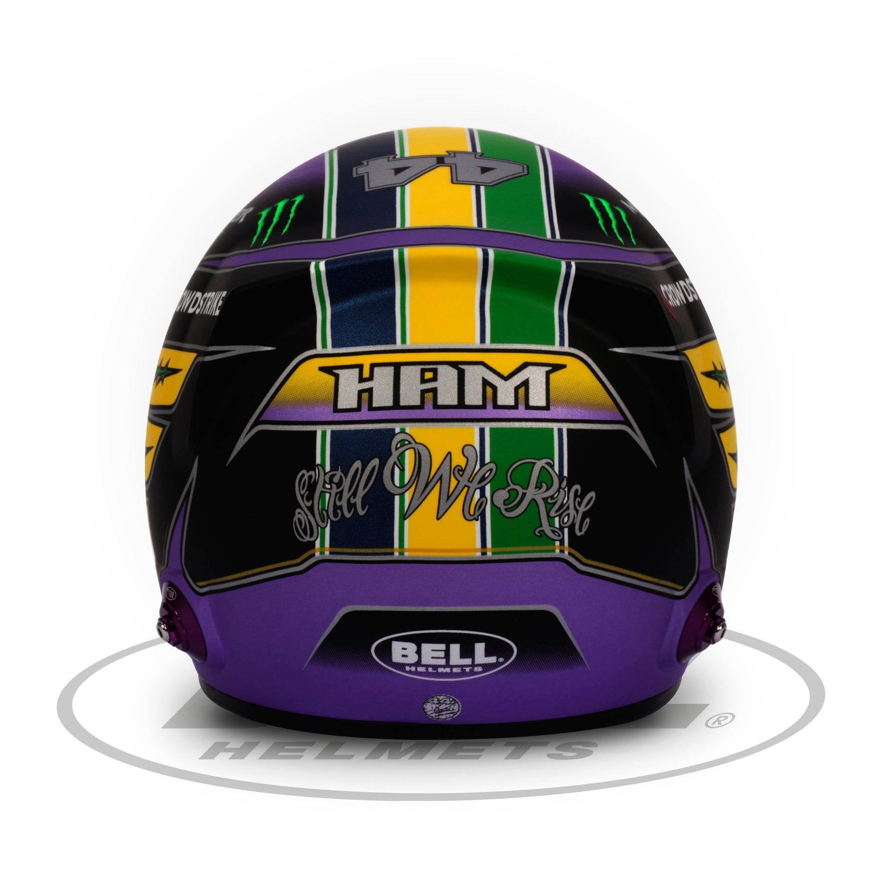 Bell 1:2 Scale Mini Helmet Lewis Hamilton Brazil GP 2021 - Fast Racer ...