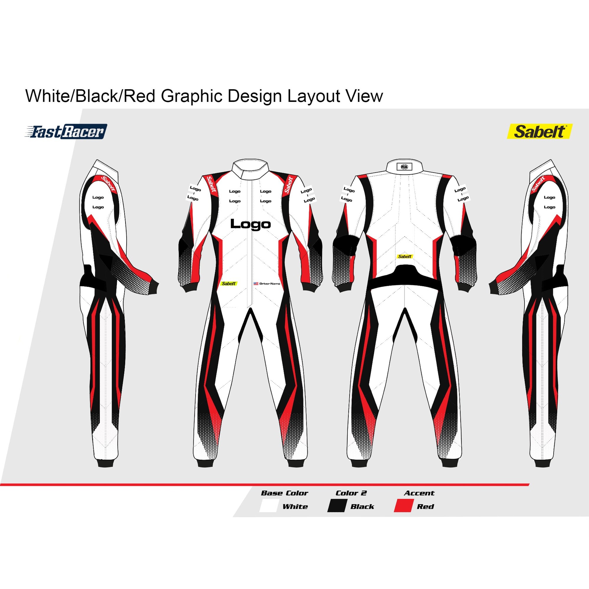 Sabelt TS10 Sublimated Custom Race Suit, Custom-fitted - Fast Racer ...