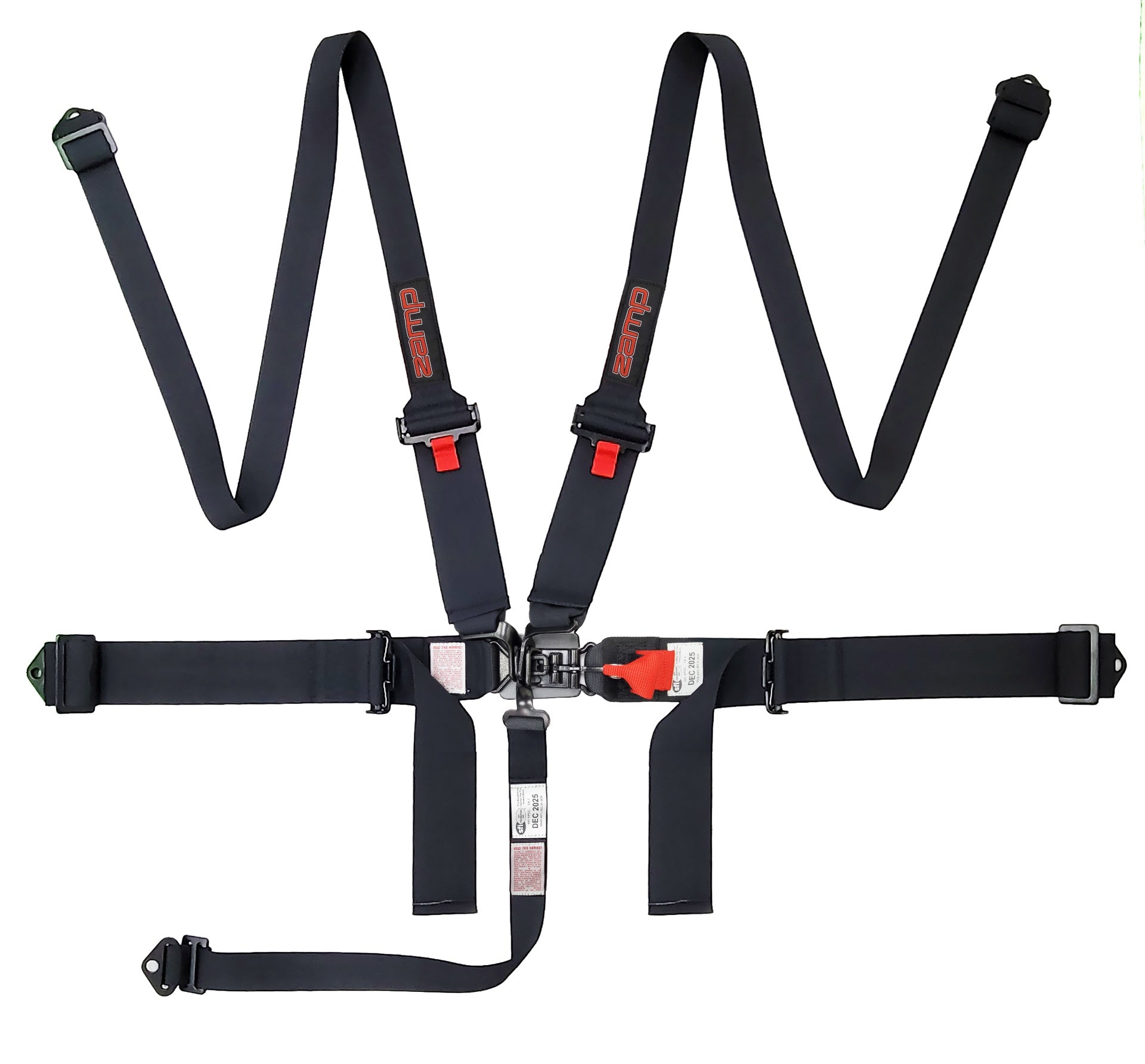 Zamp 5 Point Racing Harness 3"/2" Pull-Up/Pull-In SFI16.1 - Fast Racer ...