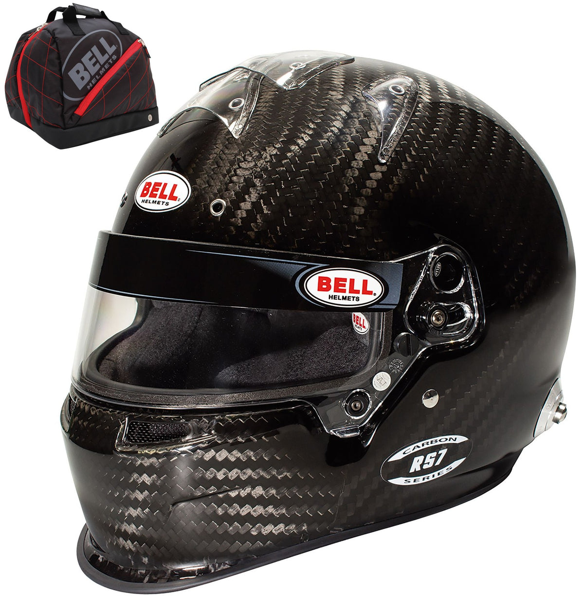 Bell RS7 Carbon Duckbill Helmet With Custom Lining Colors - Fast Racer ...