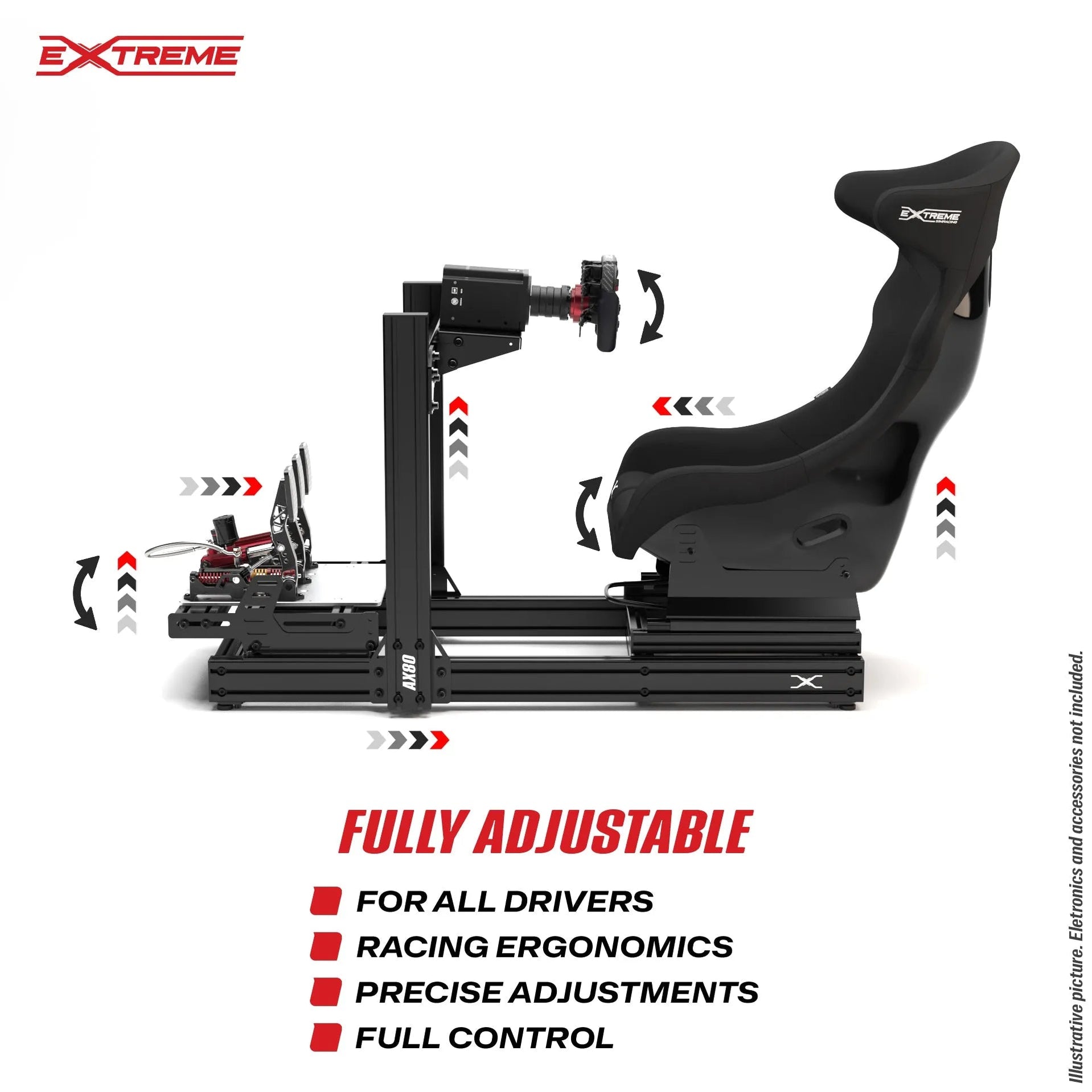Extreme SimRacing AX80 Aluminum Profile Sim Racing Rig — FAST RACER