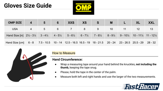 OMP FIRST-EVO Racing Gloves - Fast Racer — FAST RACER