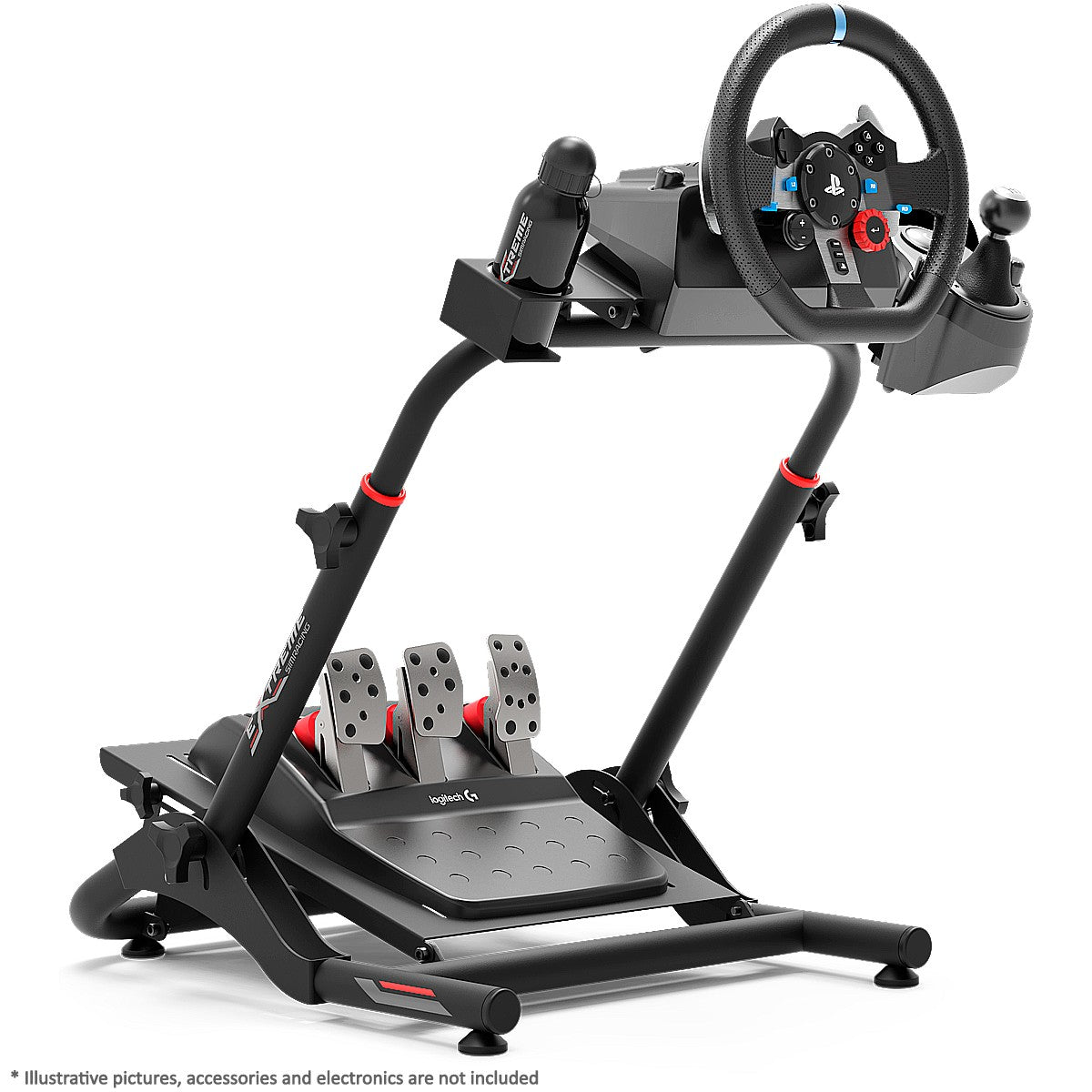 Extreme SimRacing Wheel Stand SGT Black Edition — FAST RACER