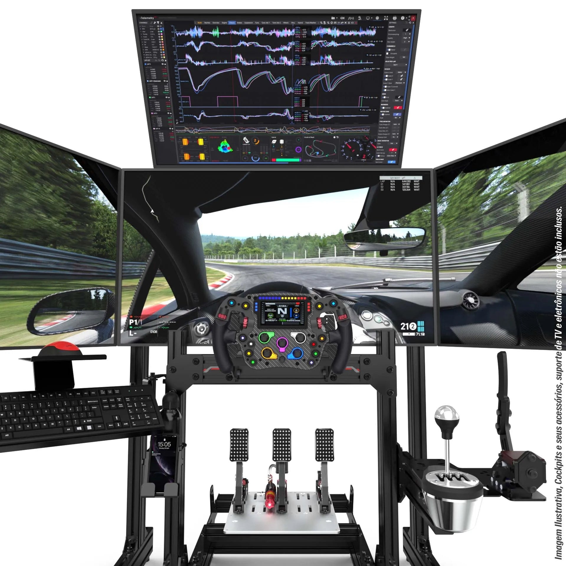 Extreme SimRacing Top Screen Add On For Aluminum Profile TV Stand ...