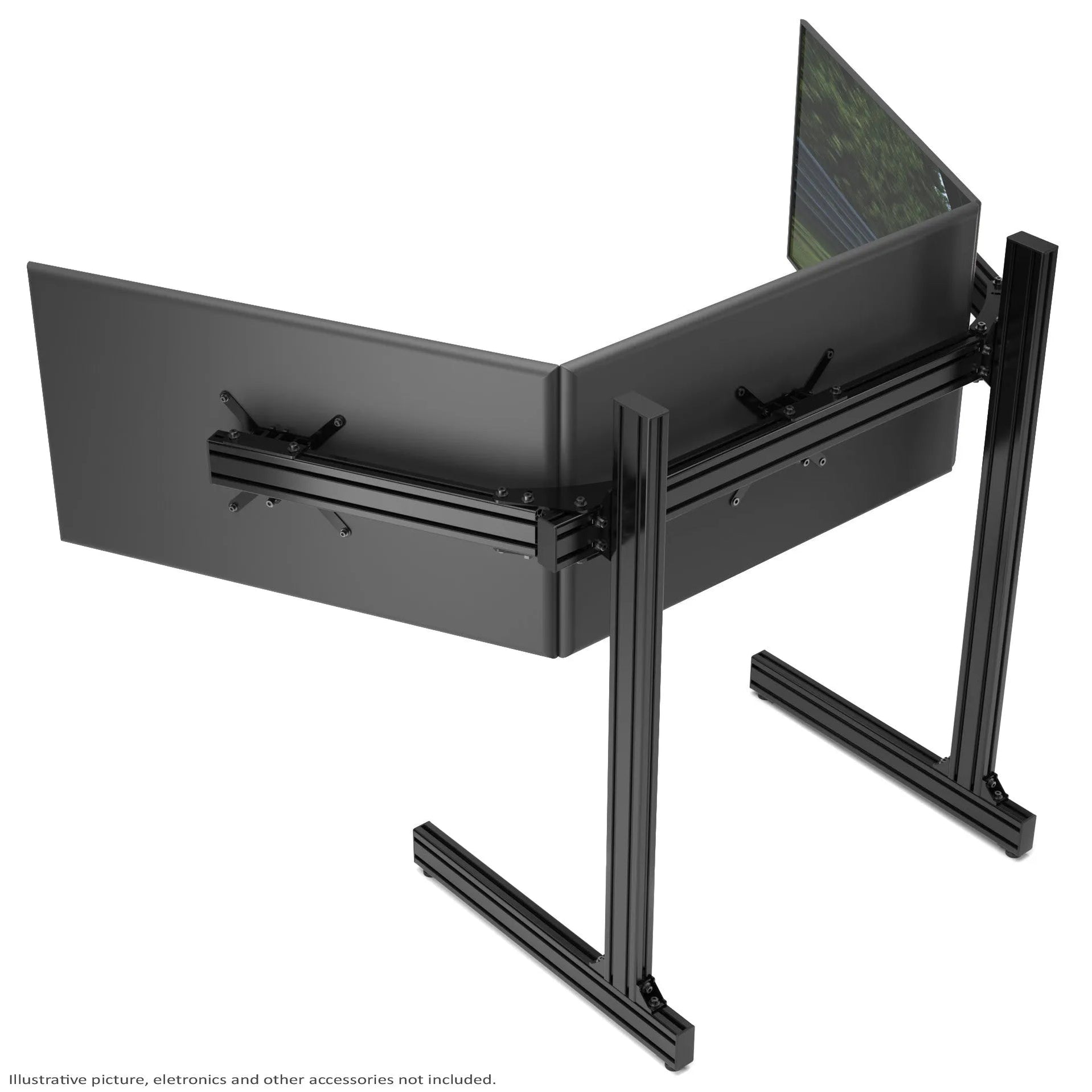 Extreme SimRacing Triple Screen Add On For Aluminum Profile TV Stand ...