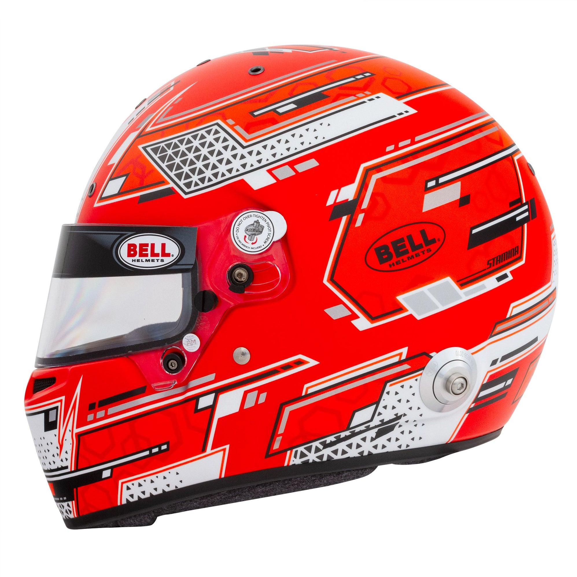 Bell RS7 Pro Helmet - Stamina Red, SA2020 Helmet +FREE Fleece Bag ...