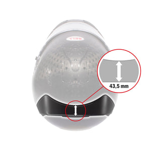 Bell V15 F1 Clear Rear Spoiler For HP7 , HP5 , GT5 , RS7 and RS7K Helm ...